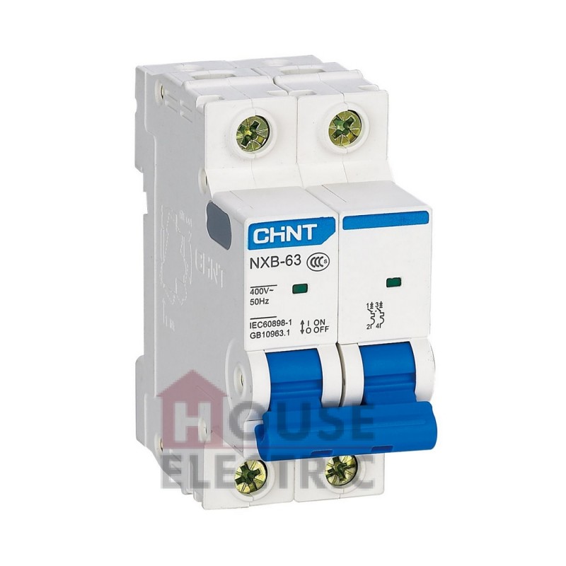Автоматический выключатель CHINT NXB-63 6kA 2P 6А
