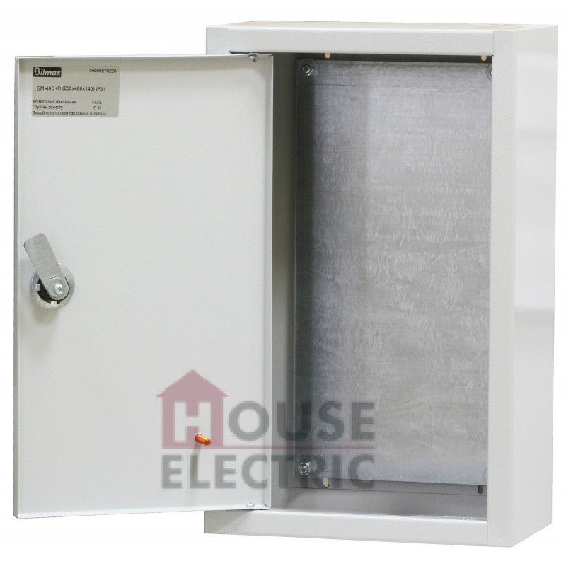 Бокс монтажный металлический навесной Bilmax БМ-40C+П IP31 250*400*140 ...