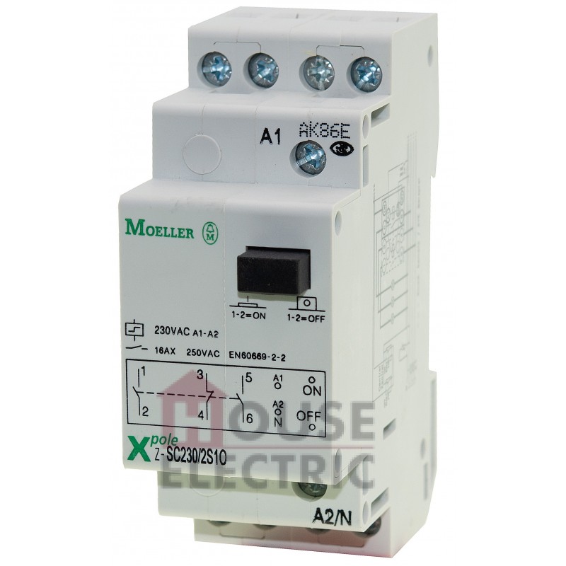 Импульсное реле Eaton Z-SC230/2S1O, 16A, 2NO+1NC