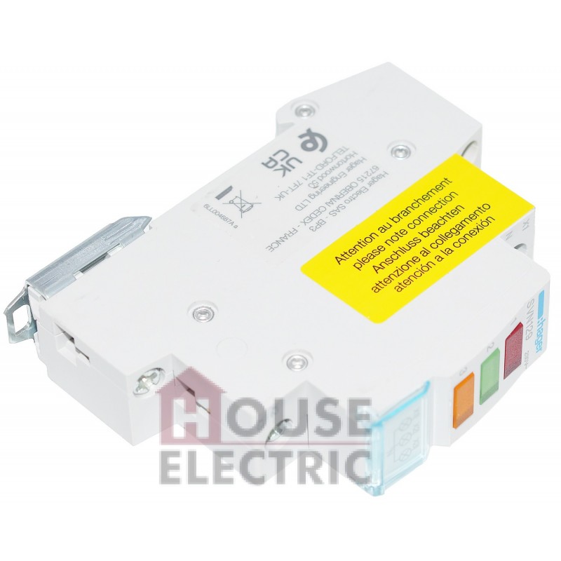 Индикатор модульный на DIN-рейку Hager SVN129 тройной (красный, зеленый, оранжевый) LED 230В